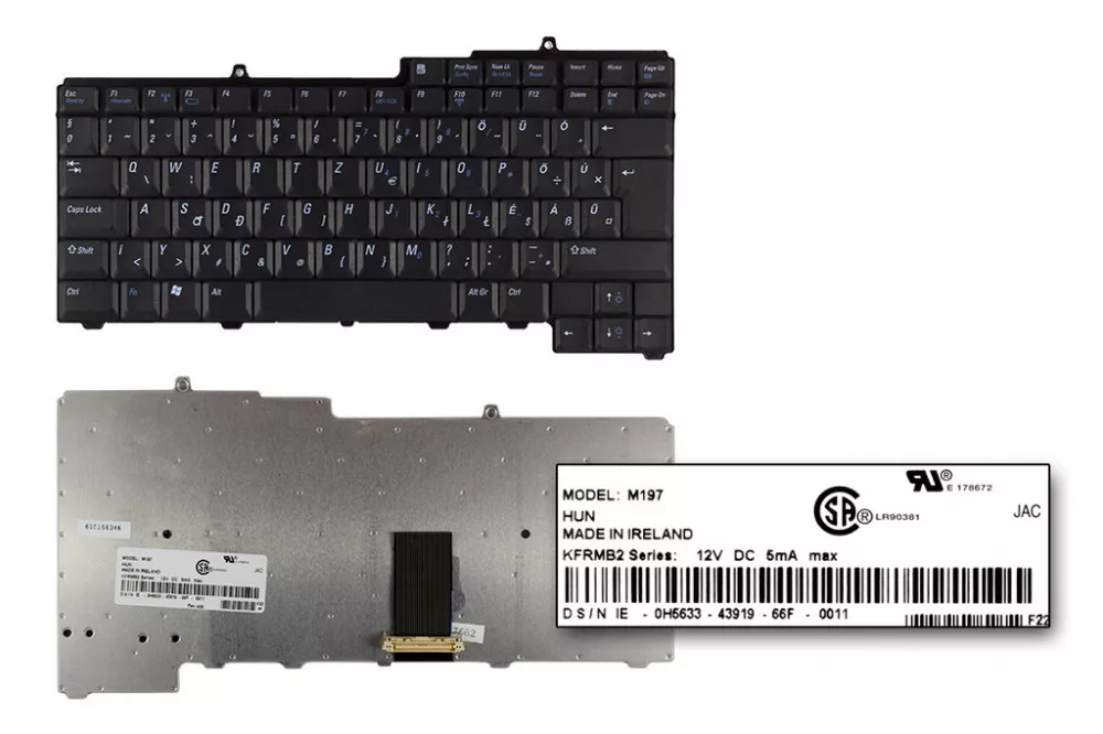 Dell XPS GEN 2 fekete laptop billentyűzet